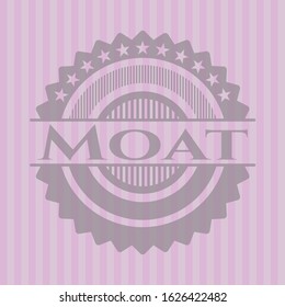Moat Pink Emblem Vector Illustration Detailed Stock Vector (Royalty ...