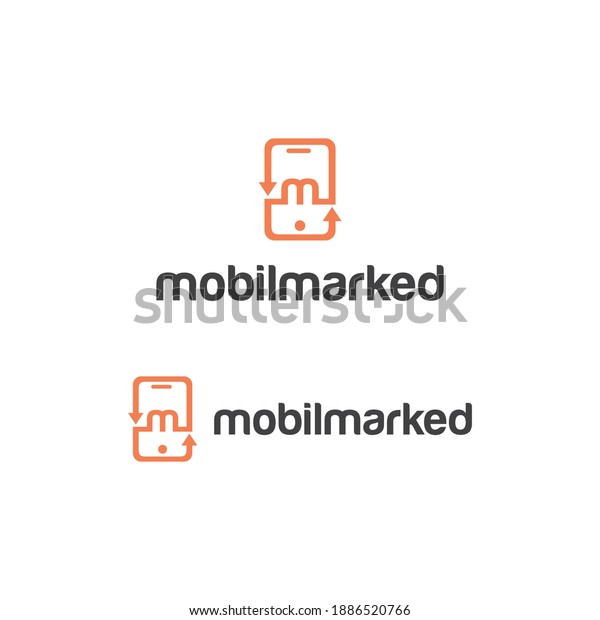 Mobil Marked Logo Simple Modern Stock Vector (Royalty Free) 1886520766 ...