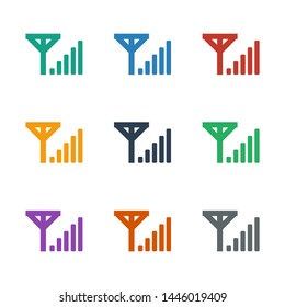 Mobile Al Icon White Background Editable Stock Vector (Royalty Free ...