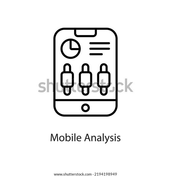Mobile Analysis Vector Outline Icon Design Stock Vector (Royalty Free ...