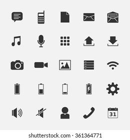 Mobile App Icon Set 3 Stock Vector (Royalty Free) 361364771 | Shutterstock