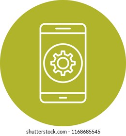 Mobile App Line Circle Icon Stock Vector (Royalty Free) 1168685545 ...
