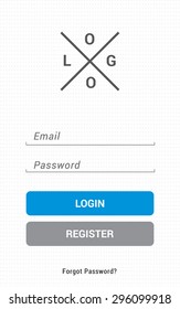 Mobile App Login Screen Modern Clean Stock Vector (Royalty Free ...