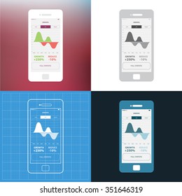 Mobile App Single Screen Ui Kit Stock Vector (Royalty Free) 351646319 ...