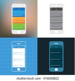 Mobile Login Sign Forms Ui Design Stock Vector (Royalty Free) 655627438