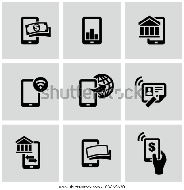 Mobile Banking Icons Set Pay By Stock Vector (Royalty Free) 103665620 Mobile Banking Icons Set Pay By Stock Vector (Royalty Free) 103665620