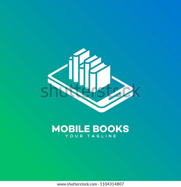 Mobile Books Logo Design Template Vector Stock Vector (Royalty Free ...