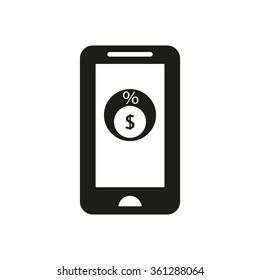 Mobile Business Progress Charts Infographics Icon Stock Vector (Royalty ...