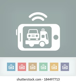 Mobile Car Assistance Stock Vector (Royalty Free) 184497713 | Shutterstock