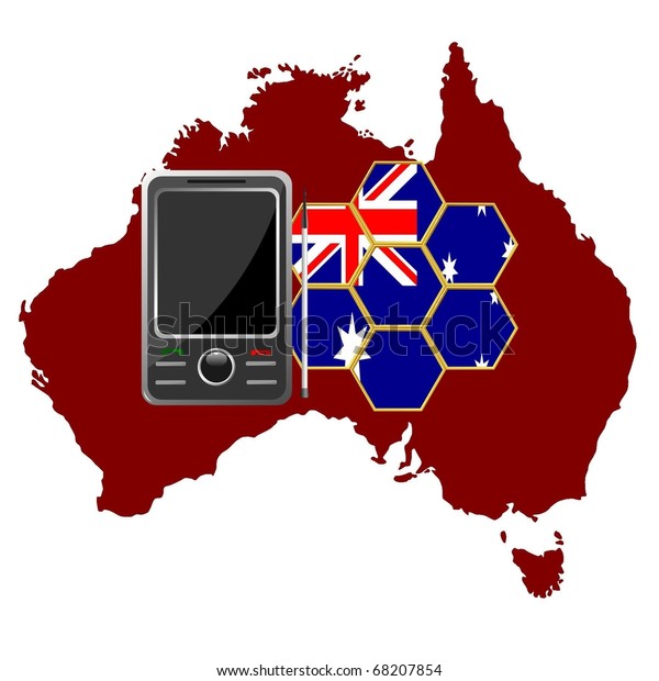 Mobile Communications Australia Stock Vector (Royalty Free) 68207854 ...