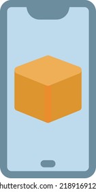 Mobile Cube Vector Illustration On Transparent Stock Vector (Royalty ...