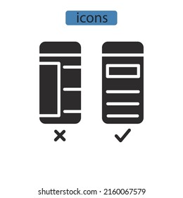 Mobile Devices Icons Symbol Vector Elements Stock Vector (Royalty Free ...