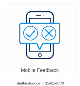 Mobile Feedback Ratings Icon Concept Stock Vector (Royalty Free ...