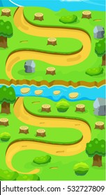 Mobile Game Level Mapsasset Reskin Treasure Stock Vector (Royalty Free ...