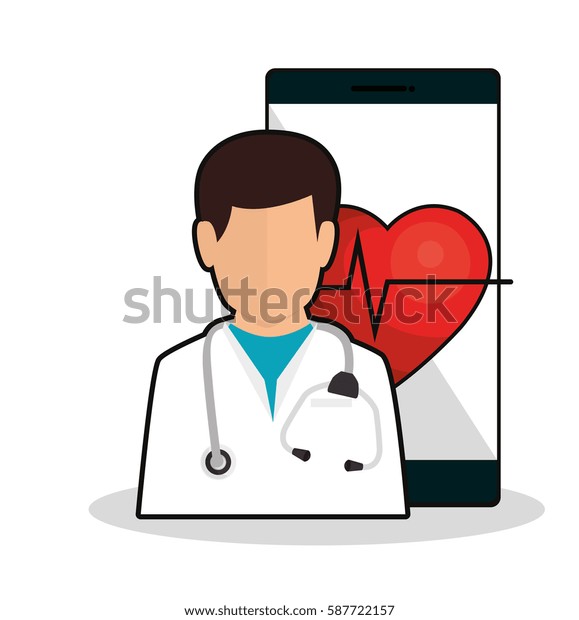 Mobile Health Technology Icons Stock Vector (Royalty Free) 587722157 ...