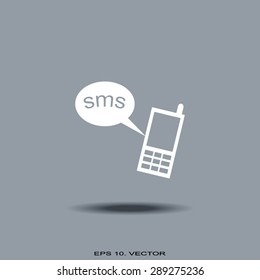 Mobile Text Icon Stock Vector (Royalty Free) 265911155 | Shutterstock