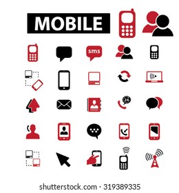 Mobile Icons Stock Vector (Royalty Free) 319389335 | Shutterstock