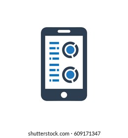Mobile Infographic Icon Stock Vector (Royalty Free) 609171347 ...