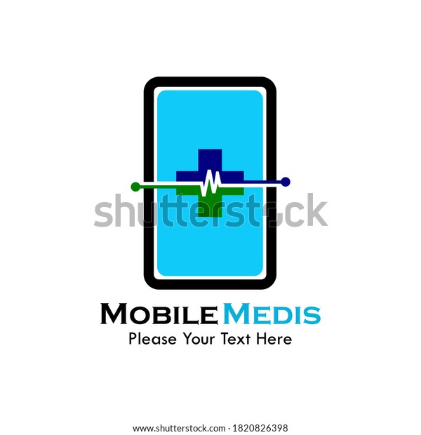 Mobile Medis Symbol Logo Template Illustration Stock Vector (Royalty ...