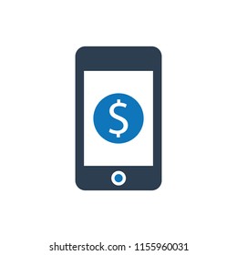 Mobile Money Icon Stock Vector (Royalty Free) 1155960031 | Shutterstock