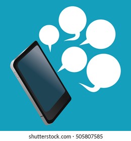 Mobile People Cartoon Design Stock Vector (Royalty Free) 505807585 ...