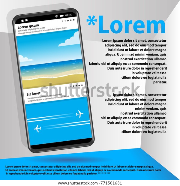 Mobile Phone Banner Cell Phone Banner Stock Vector (Royalty Free ...