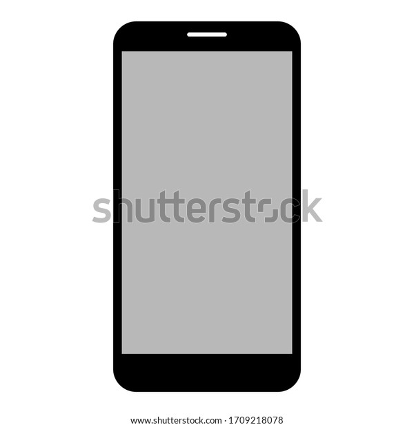Mobile Phone Blank Screen Stock Vector (Royalty Free) 1709218078