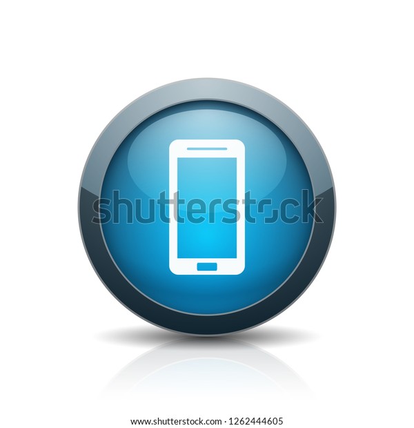 Mobile Phone Button Illustration Stock Vector (Royalty Free) 1262444605