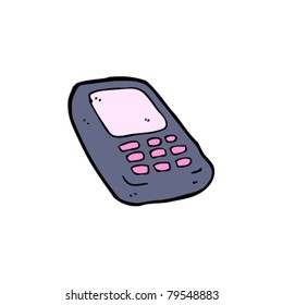 Pink Mobile Phone Cartoon Stock Vector (Royalty Free) 79830697