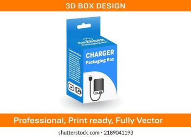 Mobile Phone Charge Box Packaging Design Stock Vector (Royalty Free ...