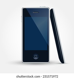 Mobile Phone Design Template Smartphone Abstract Stock Vector (Royalty ...