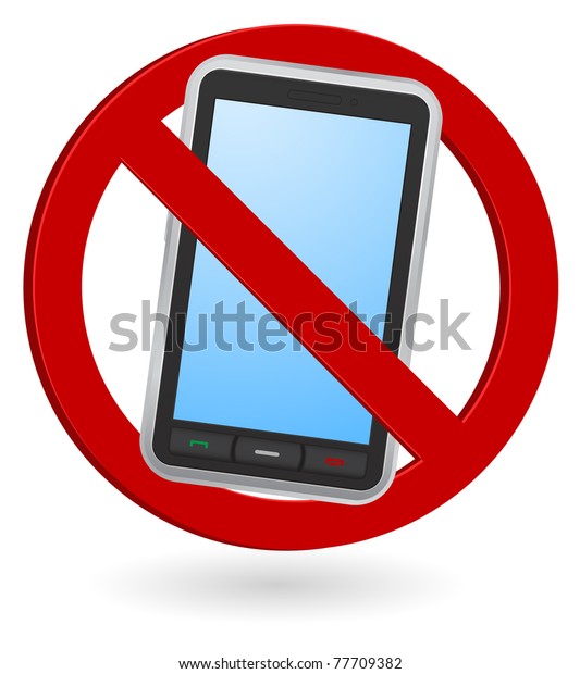Mobile Phone Forbidden Icon Stock Vector (Royalty Free) 77709382 ...