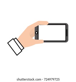 Unique Creative Design Mobile Phone Hand Stock Vector (Royalty Free ...