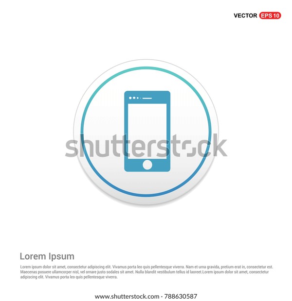Mobile Phone Icon Background Icon Template Stock Vector (Royalty Free ...