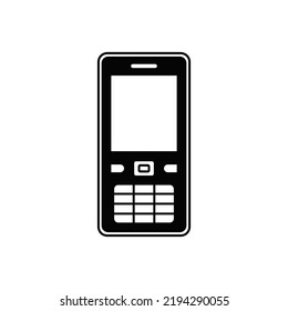Mobile Phone Icon Black Flat Glyph Stock Vector (Royalty Free ...