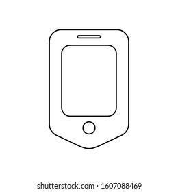 Mobile Phone Icon Mobile Device Button Stock Vector (Royalty Free ...