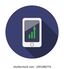 Mobile Phone Icon Flat Design Stock Vector (Royalty Free) 1091480774 ...