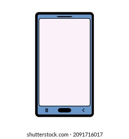 Mobile Phone Icon Simple Icon On Stock Vector (Royalty Free) 2091716017 ...