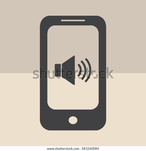 Mobile Phone Icon Speaker Icon Vector Stock Vector (Royalty Free ...