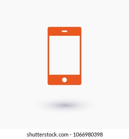 Mobile Phone Icon Vector Illustration Minimalist Stock Vector (Royalty ...