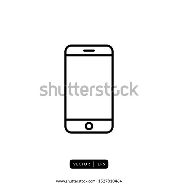 Mobile Phone Icon Vector Sign Symbol Stock Vector (Royalty Free ...