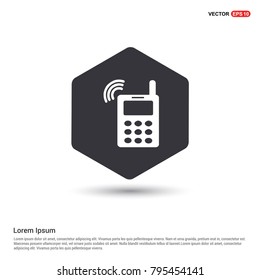 Mobile Phone Icon White Background Icon: เวกเตอร์สต็อก (ปลอดค่า ...