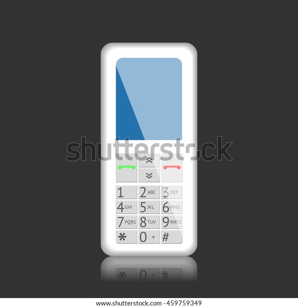 Mobile Phone Keypad Vector Graphic Illustration Stock Vector (Royalty ...