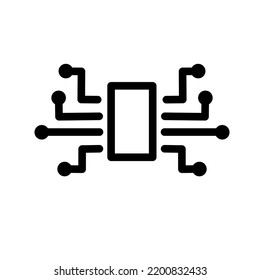 Mobile Phone Network Icon Vector Stock Vector (Royalty Free) 2200832433 ...