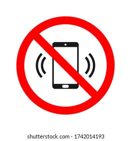 No Cell Phone Sign Stock Vector (Royalty Free) 266366210