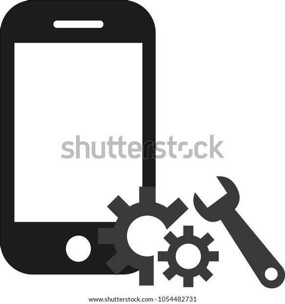 Mobile Phone Repair Icon Vector Eps Stock Vector (Royalty Free) 1054482731