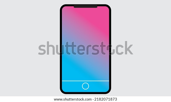 Mobile Phone Screen Illustration Vector Stock Vector (Royalty Free ...