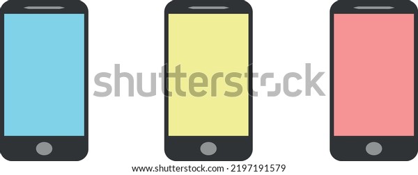 Mobile Phone Simple Clip Art Vector Stock Vector (Royalty Free ...