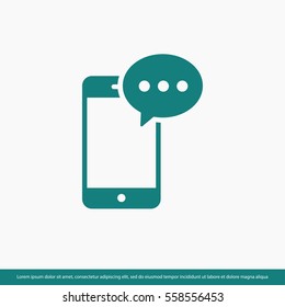 Sms Icon Phone Message Mail Symbol Stock Vector (Royalty Free ...