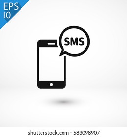 Similar Images, Stock Photos & Vectors of mobile phone sms icon vector ...
